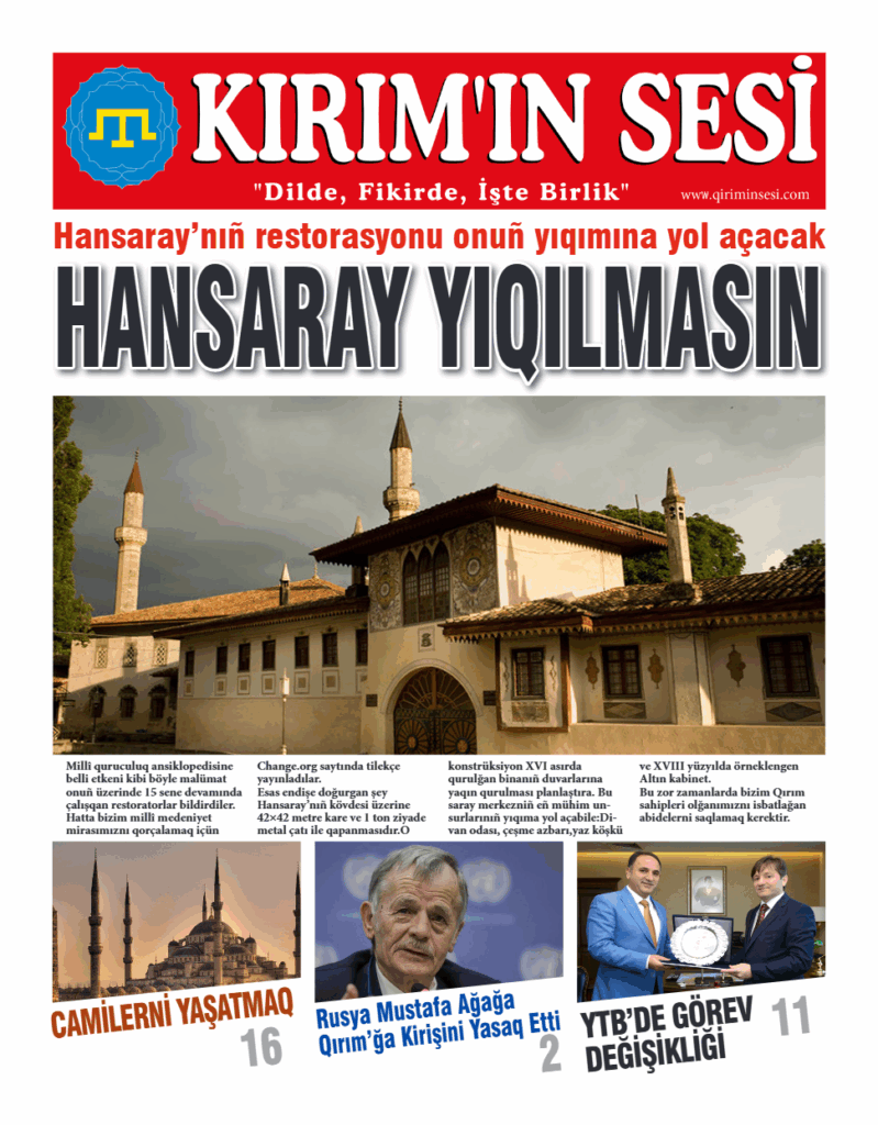 1. Kırım Tatar Kurultayı - 1917 - Kırım'ın Sesi Gazetesi